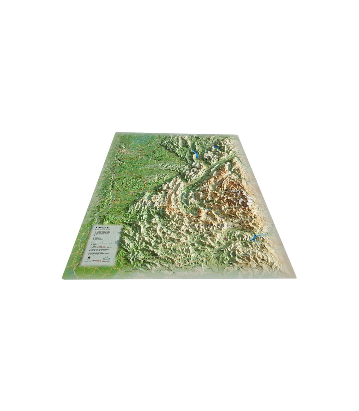 3DMap Isère Relief Map - Air et Aventure